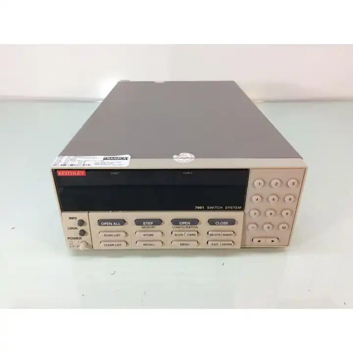 Keithley 7001 80-Channel Switch System/Control Mainframe – XG eqpt