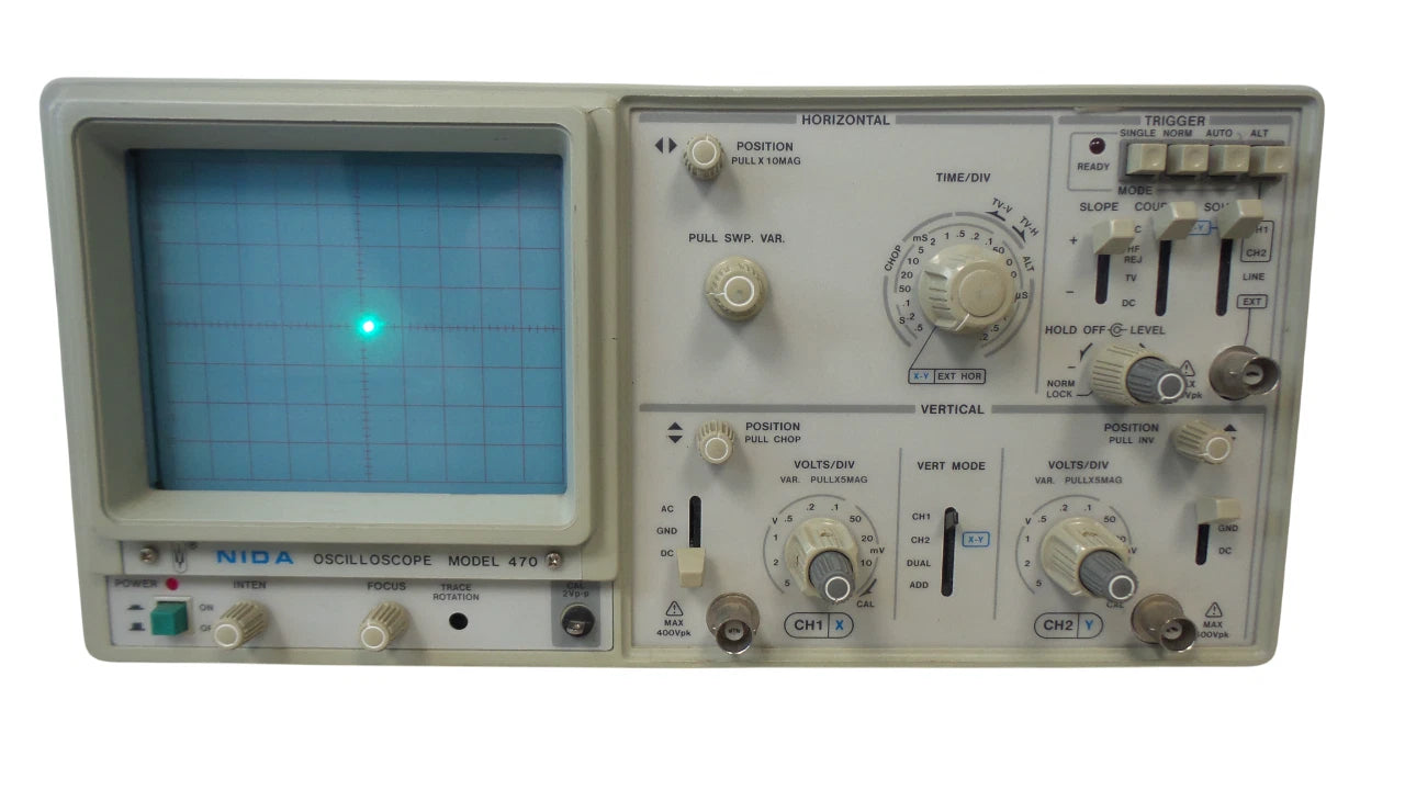 NIDA Model 470 Oscilloscope with Advanced Features – XG eqpt