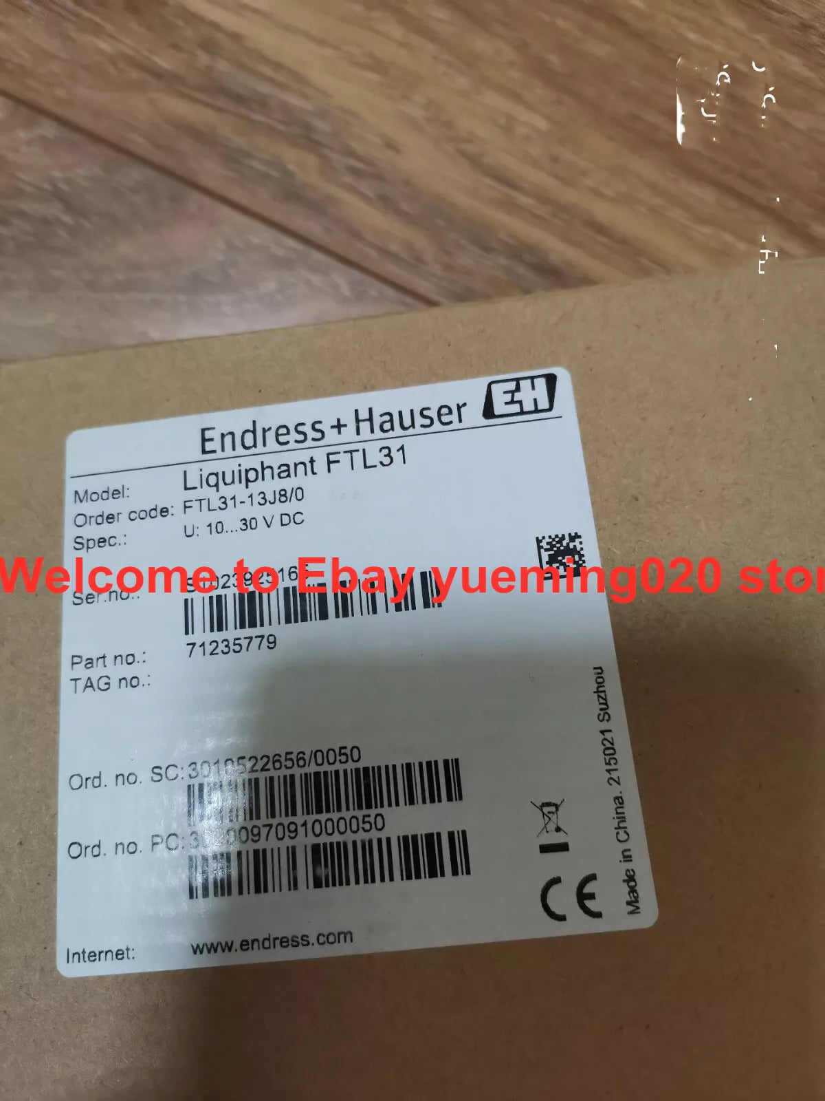 Endress+Hauser Liquiphant FTL31 FTL31-13J8/0 71235779 – XG eqpt